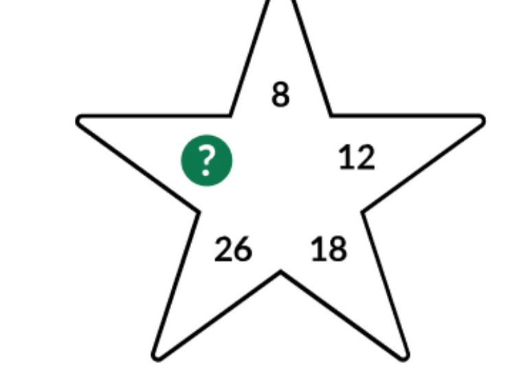 Find the missing number. 8, 12, 18, 26, ? | StudyX