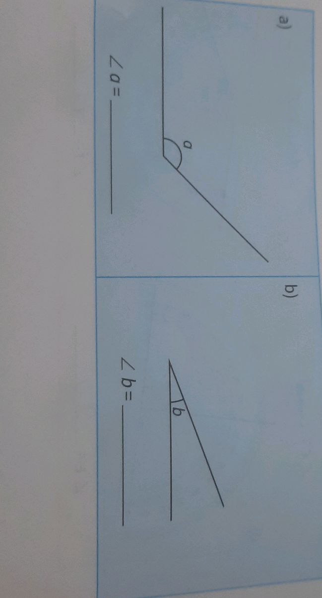 Find the angle a and b | StudyX