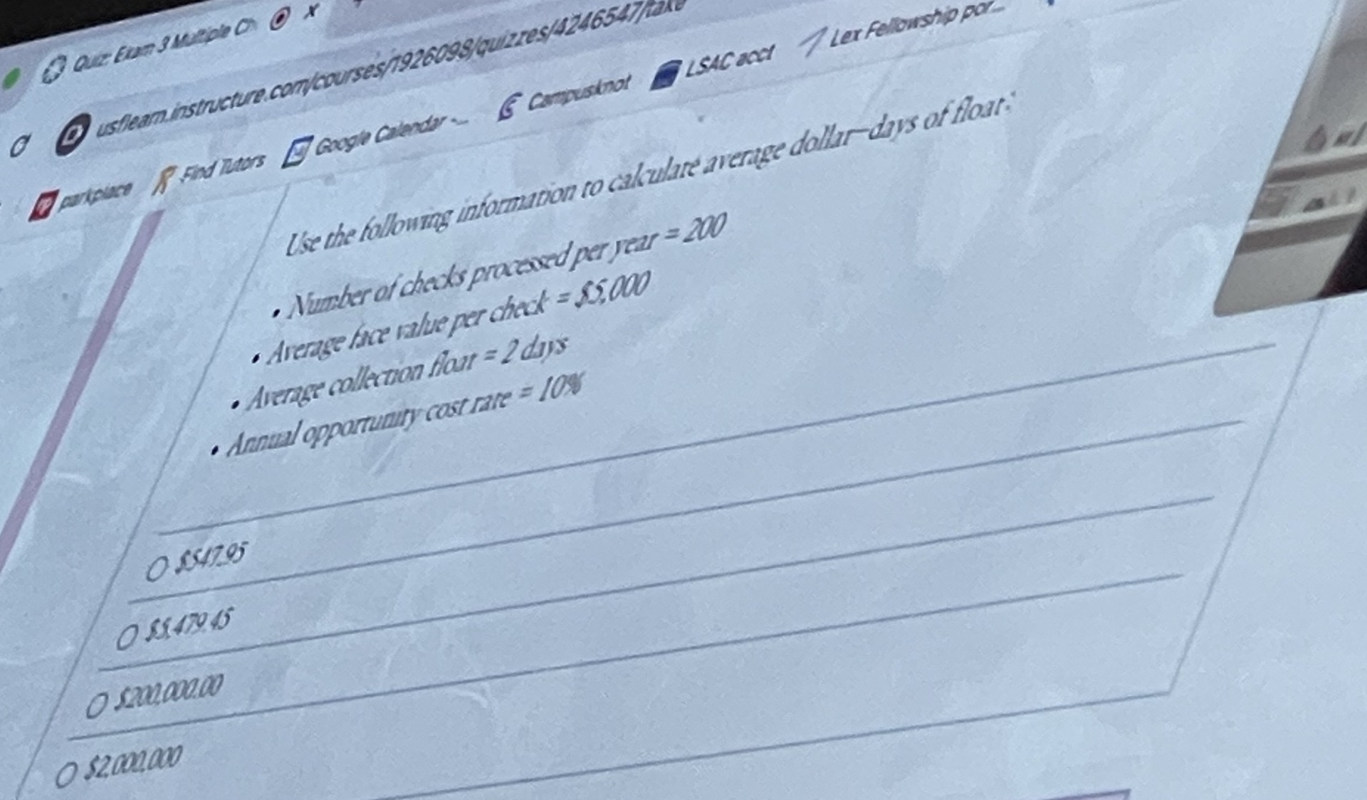 Use the following information to calculare | StudyX