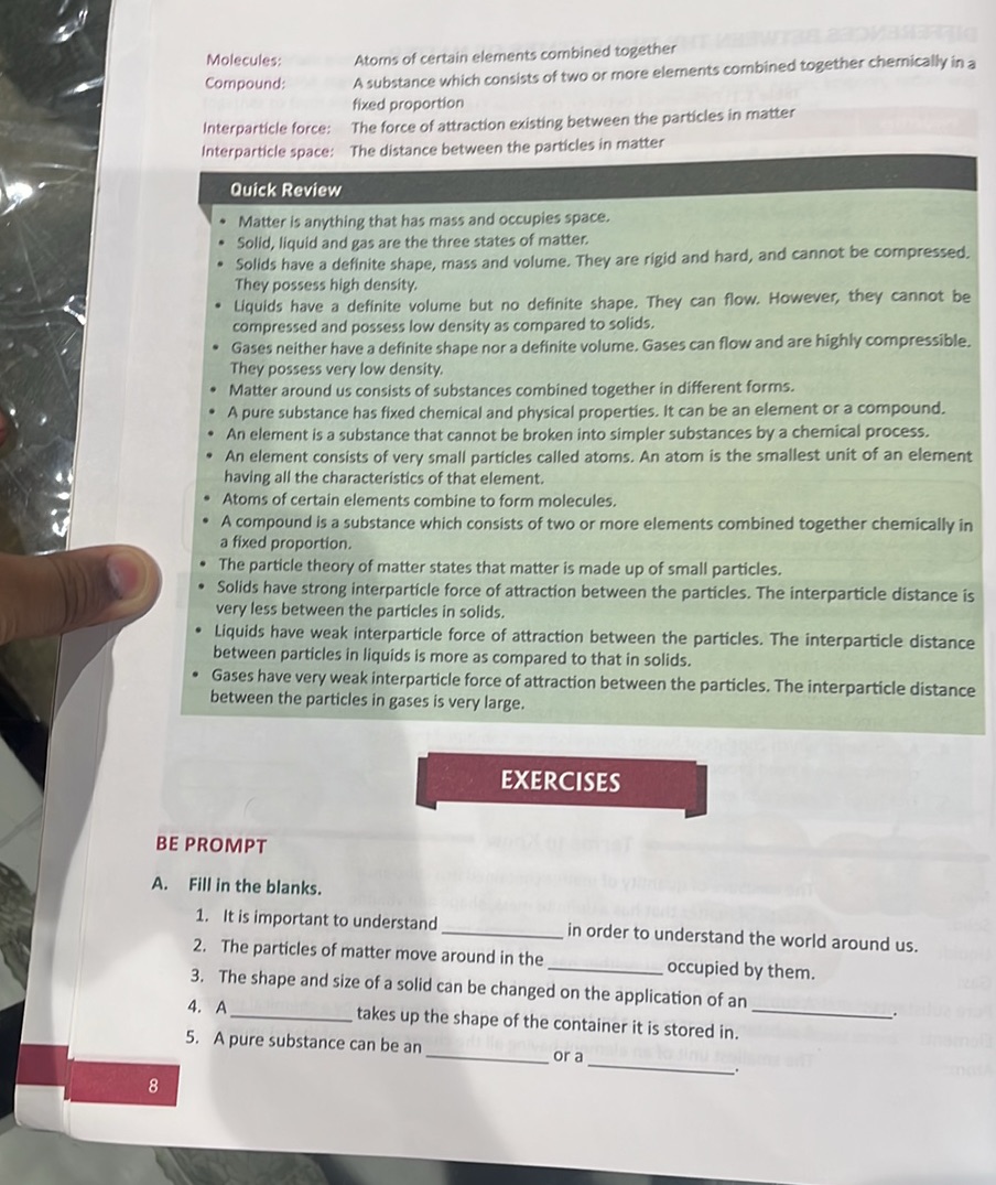 A. Fill in the blanks. 1. It is important | StudyX