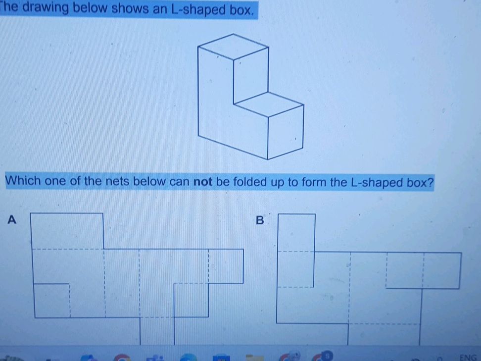 The drawing below shows an L-shaped box. | StudyX