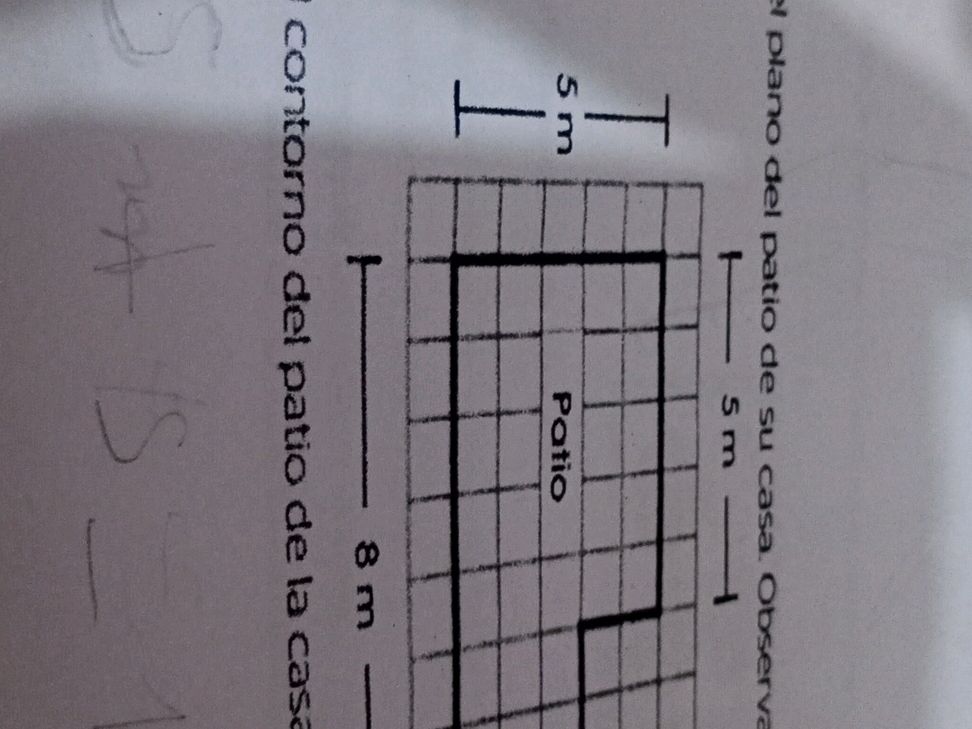 The image shows a diagram of a patio with | StudyX