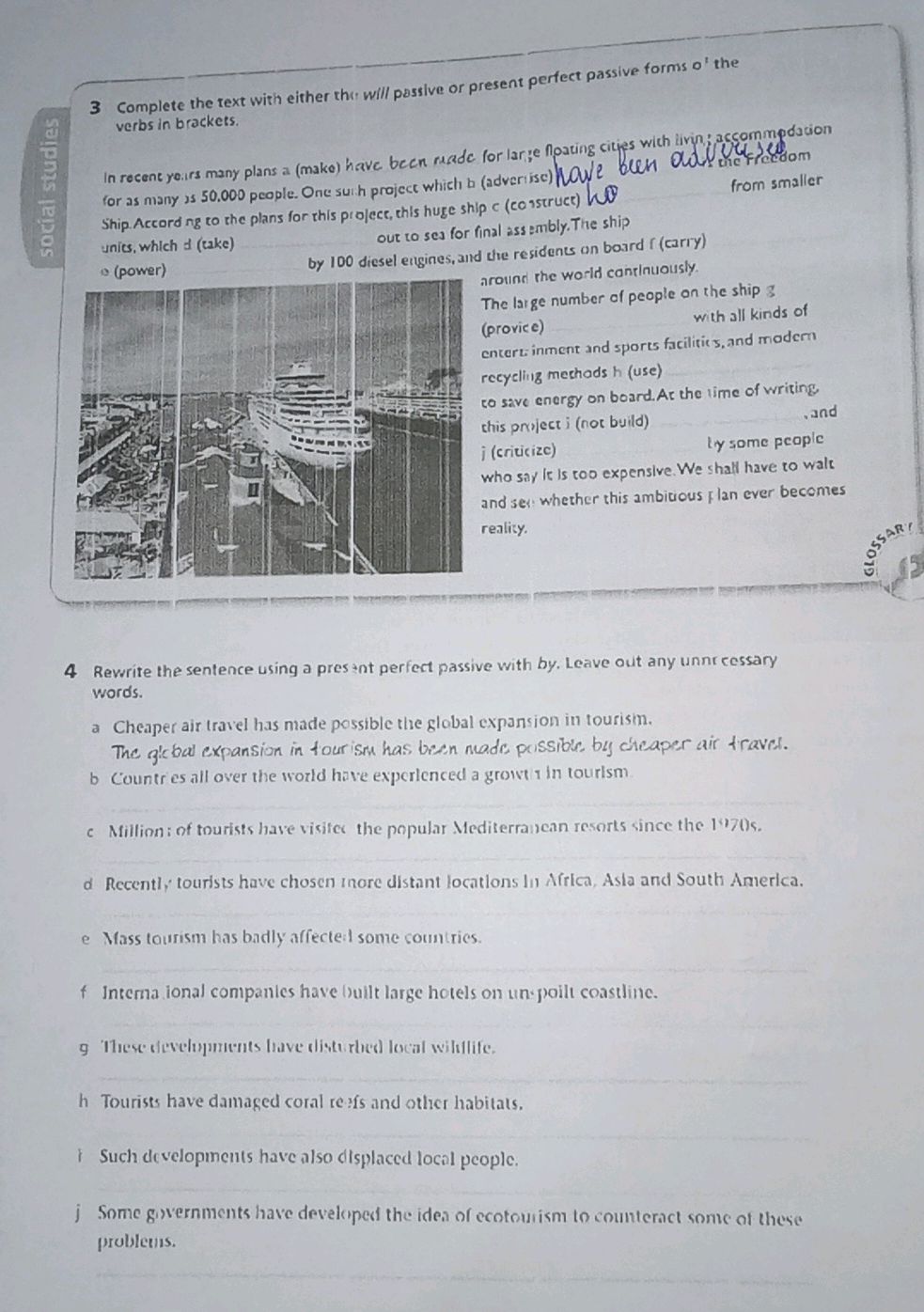 3 Complete the text with either the will | StudyX