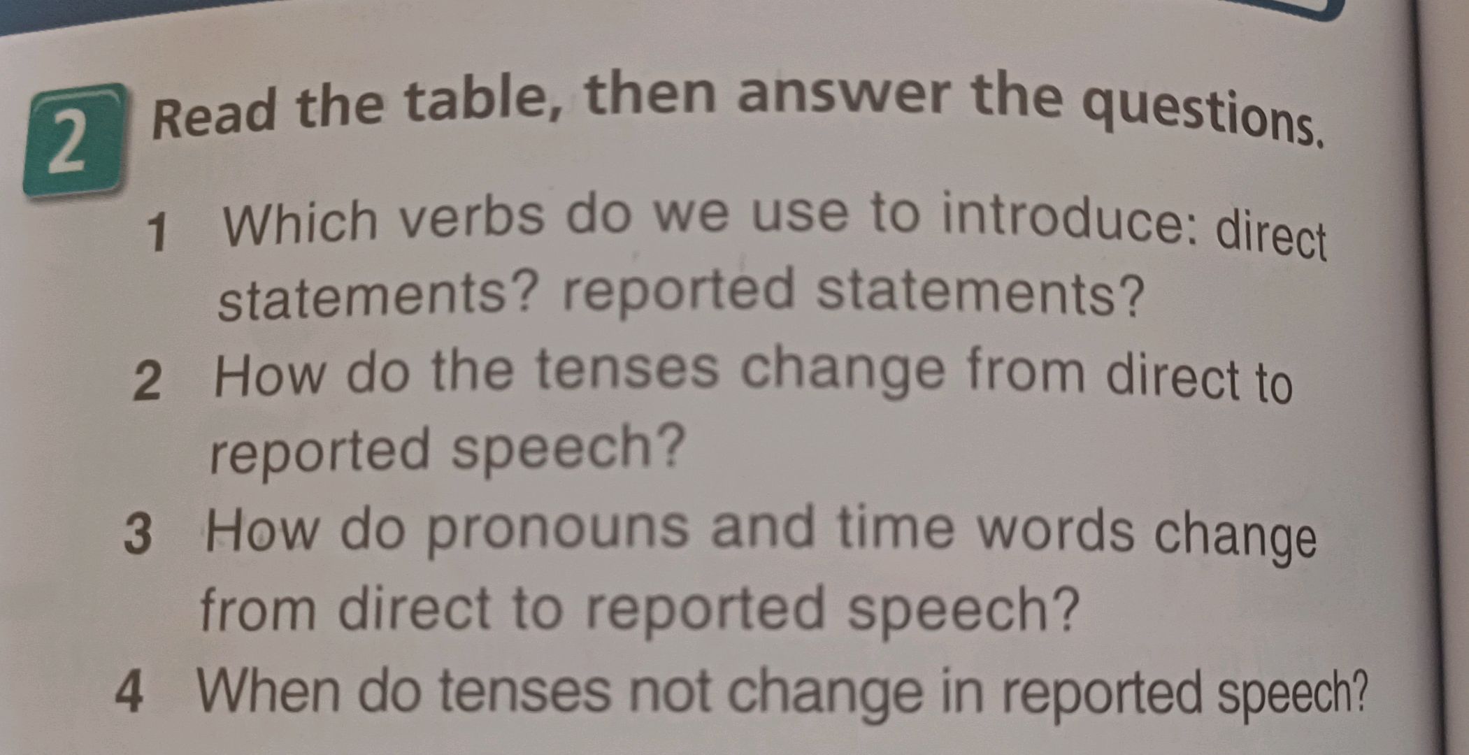 1 Which verbs do we use to introduce: direct | StudyX