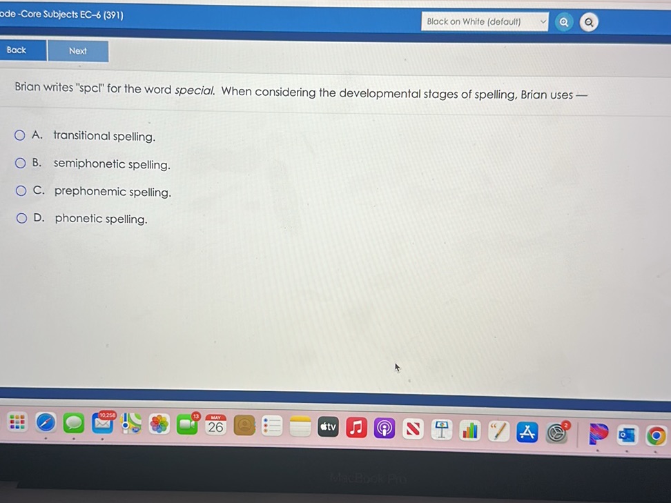 Brian writes "spcl" for the word special. | StudyX