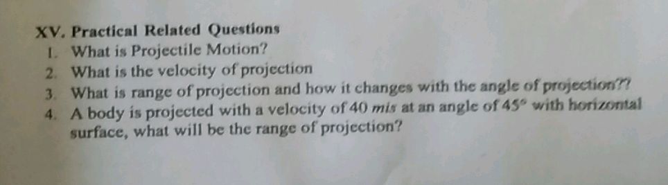 XV. Practical Related Questions 1. What is | StudyX