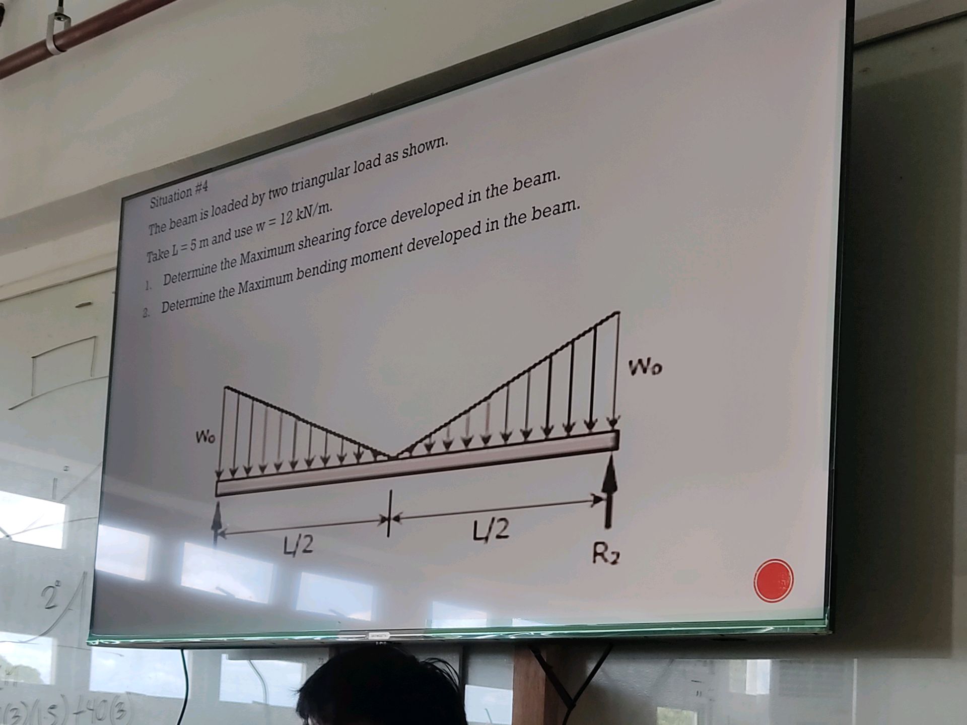 Situation #4 The beam is loaded by two | StudyX