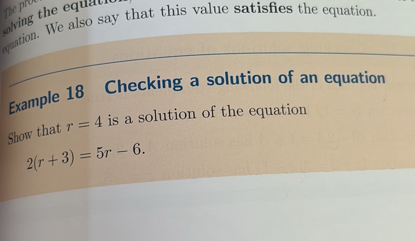 Show that $r = 4$ is a solution of the | StudyX