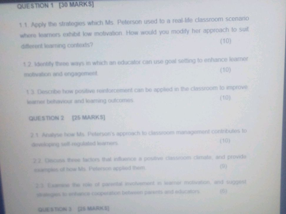 QUESTION 1 [30 MARKS] 1.1. Apply the | StudyX