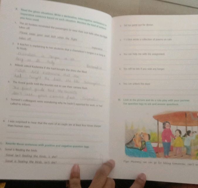 K. Read the given situations. Write a | StudyX