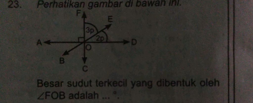 23. Perhatikan gambar di bawah ini. ``` F | | StudyX