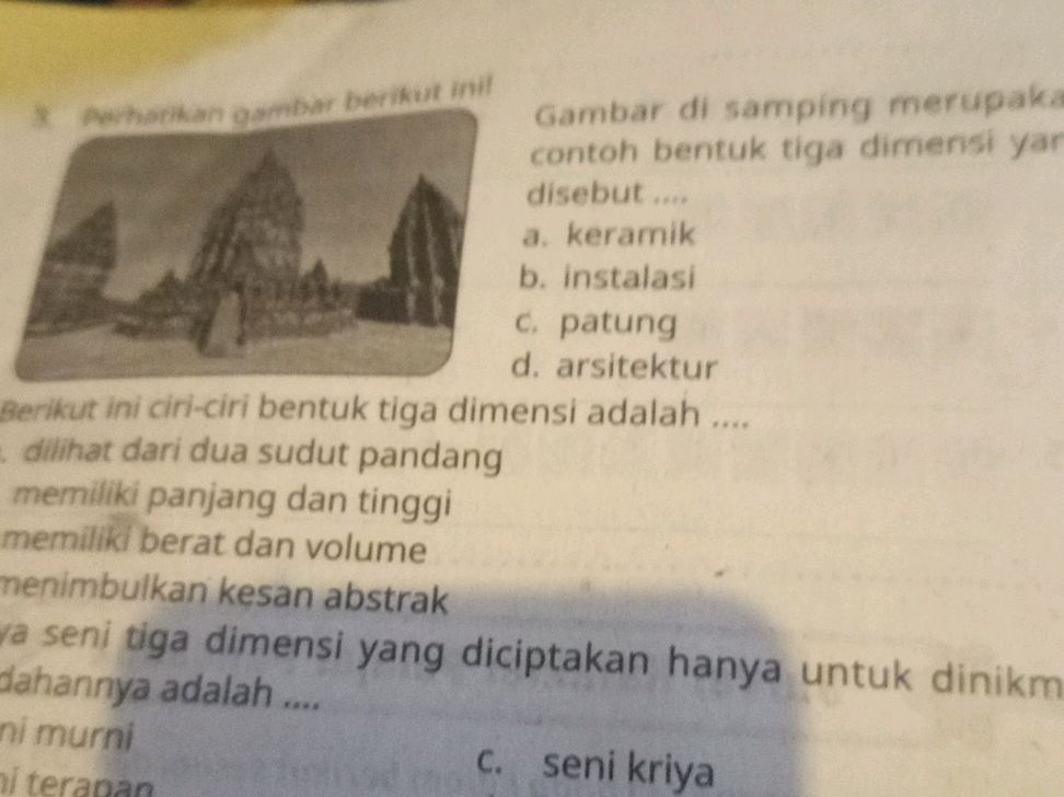 Perhatikan gambar berikut ini! Gambar di | StudyX