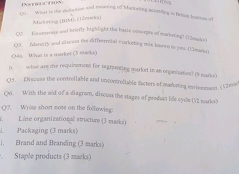 Q1. What is the definition and meaning of | StudyX