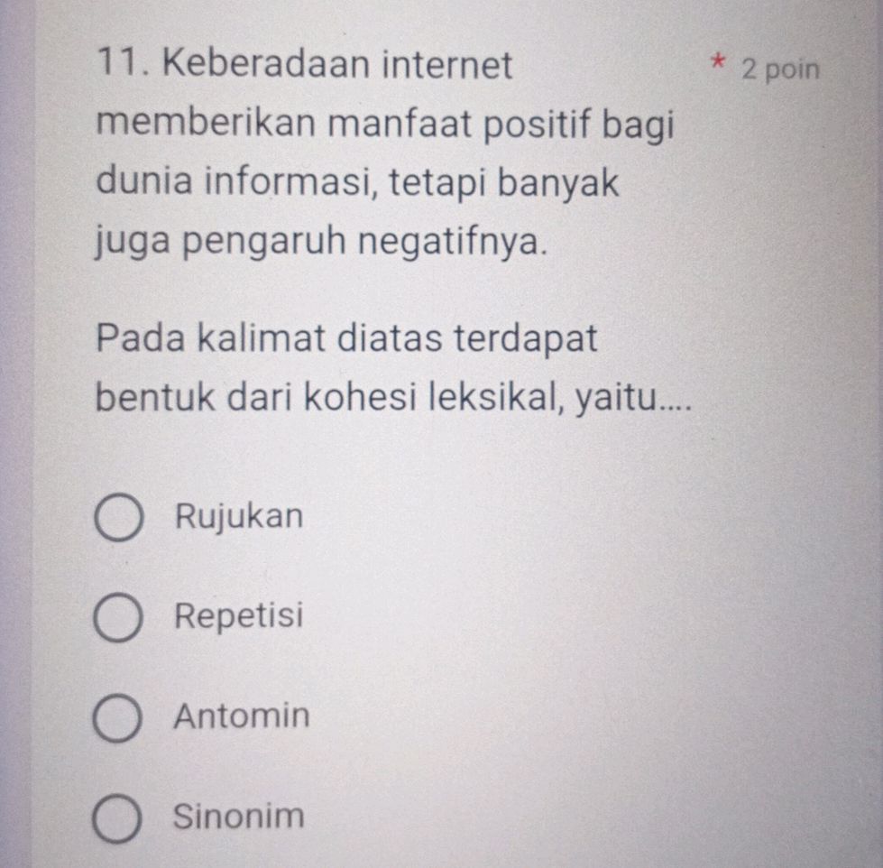 11. Keberadaan internet memberikan manfaat | StudyX