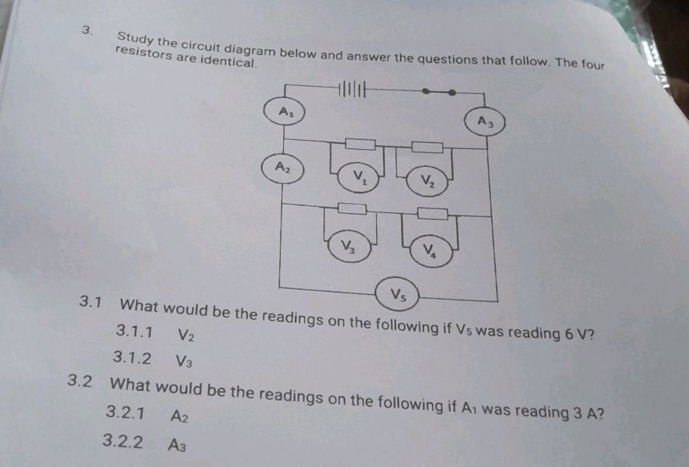 Study the circuit diagram below and answer | StudyX