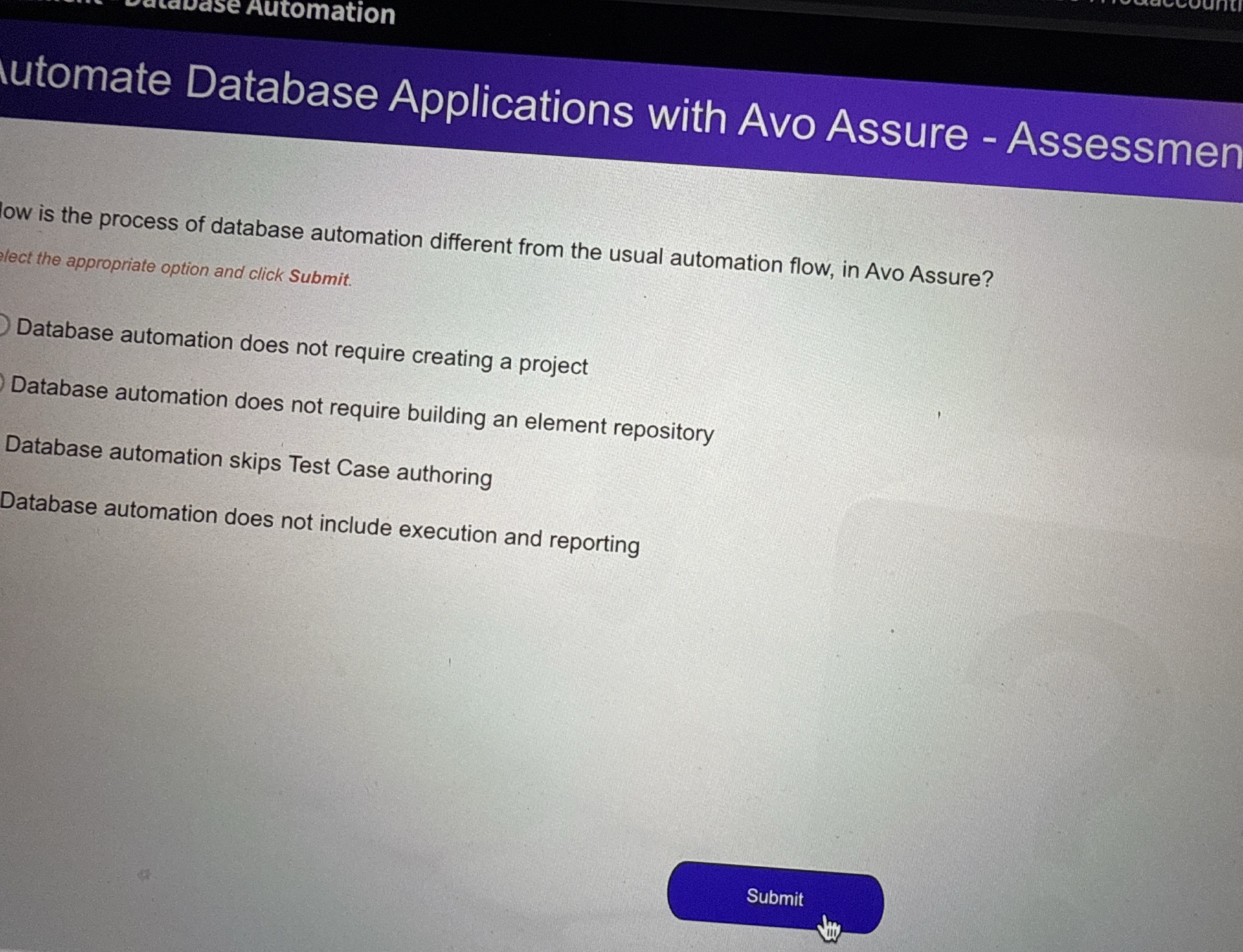 How is the process of database automation | StudyX