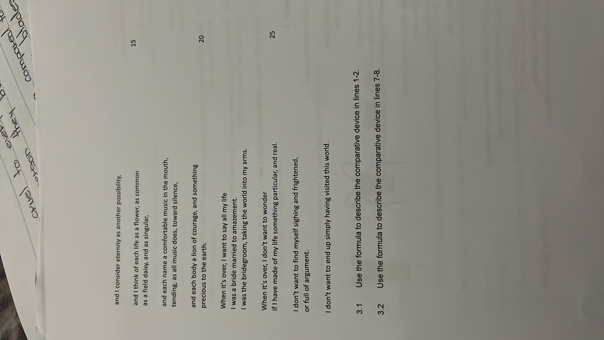 Consider the following poem: When Death | StudyX