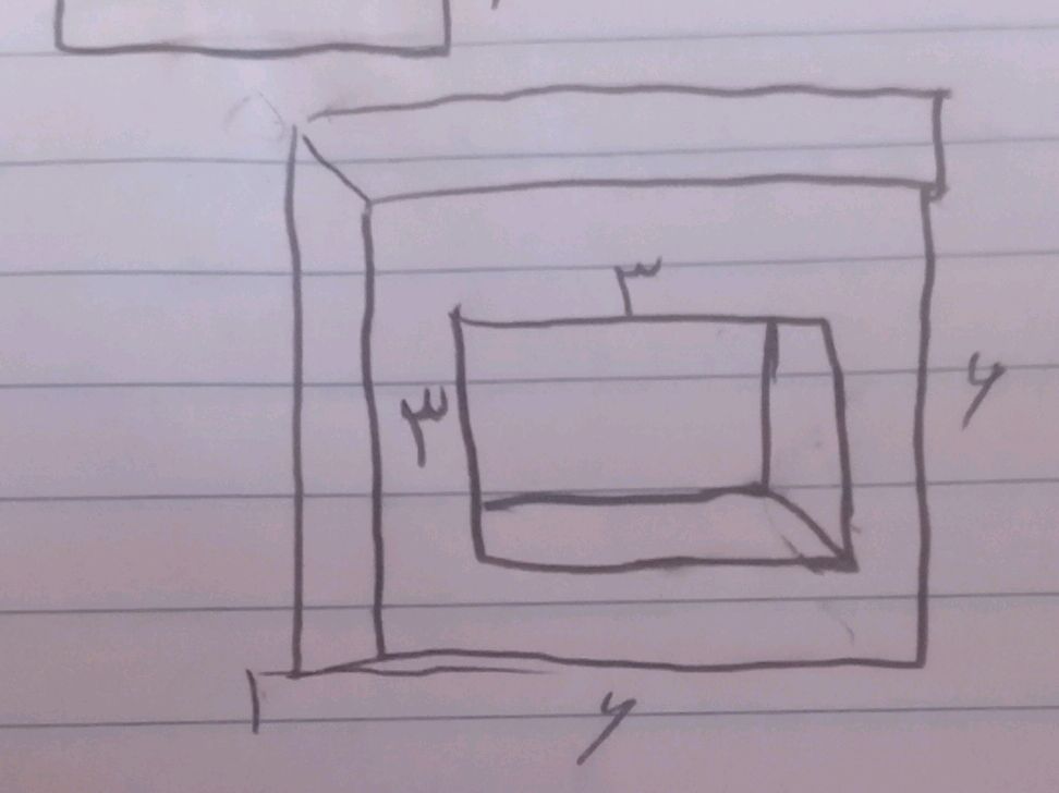 The image shows a 3D shape with dimensions | StudyX