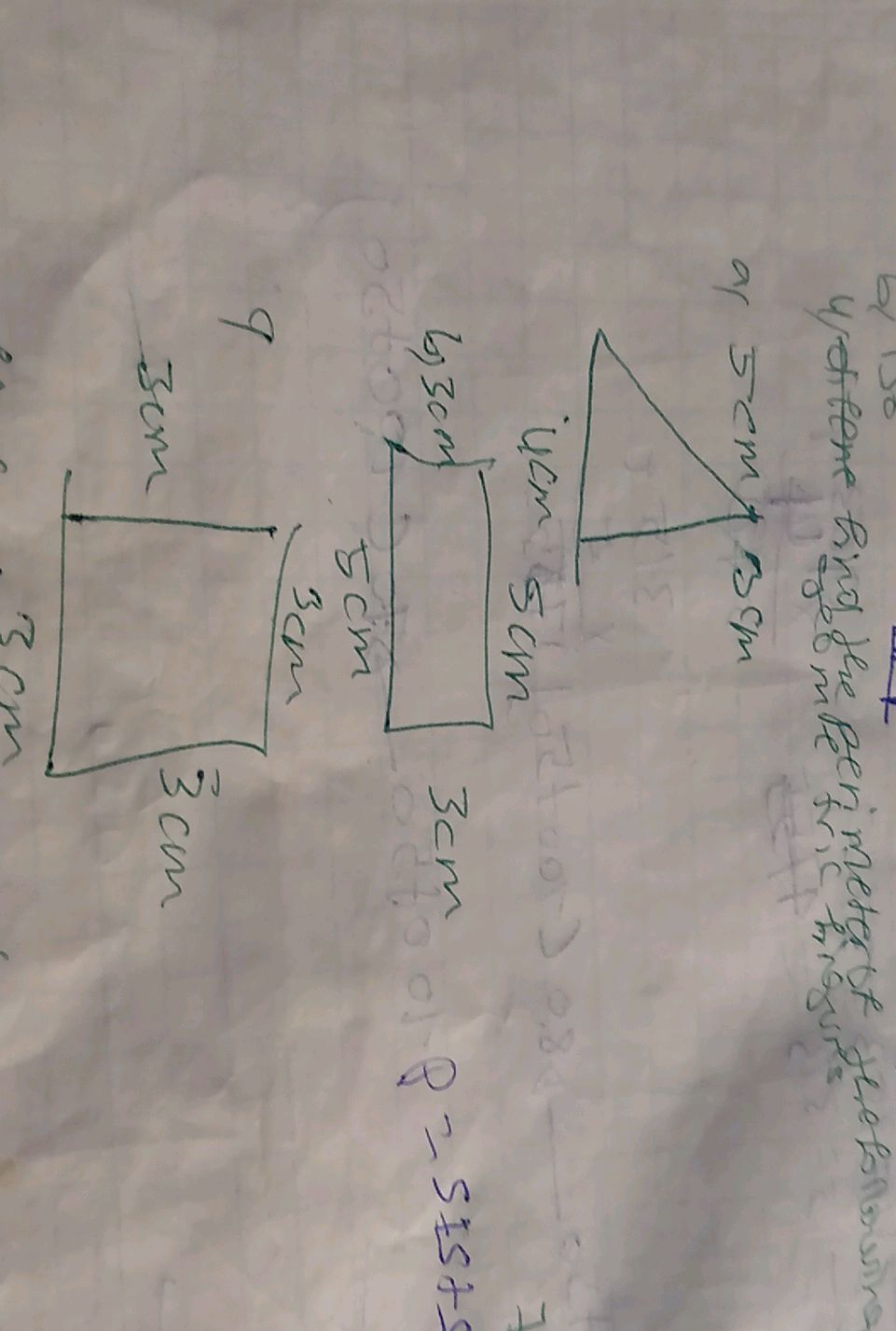 Find the perimeter of the following: * A | StudyX