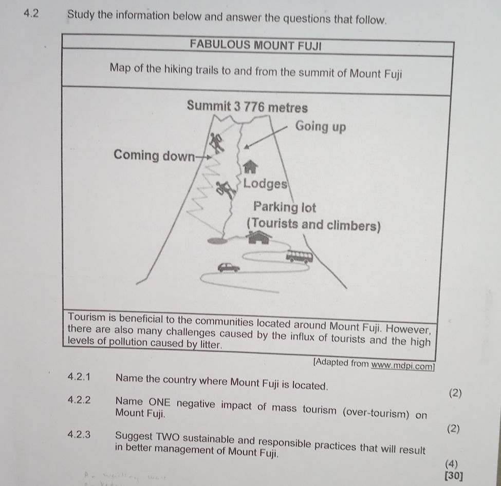 4.2 Study the information below and answer | StudyX
