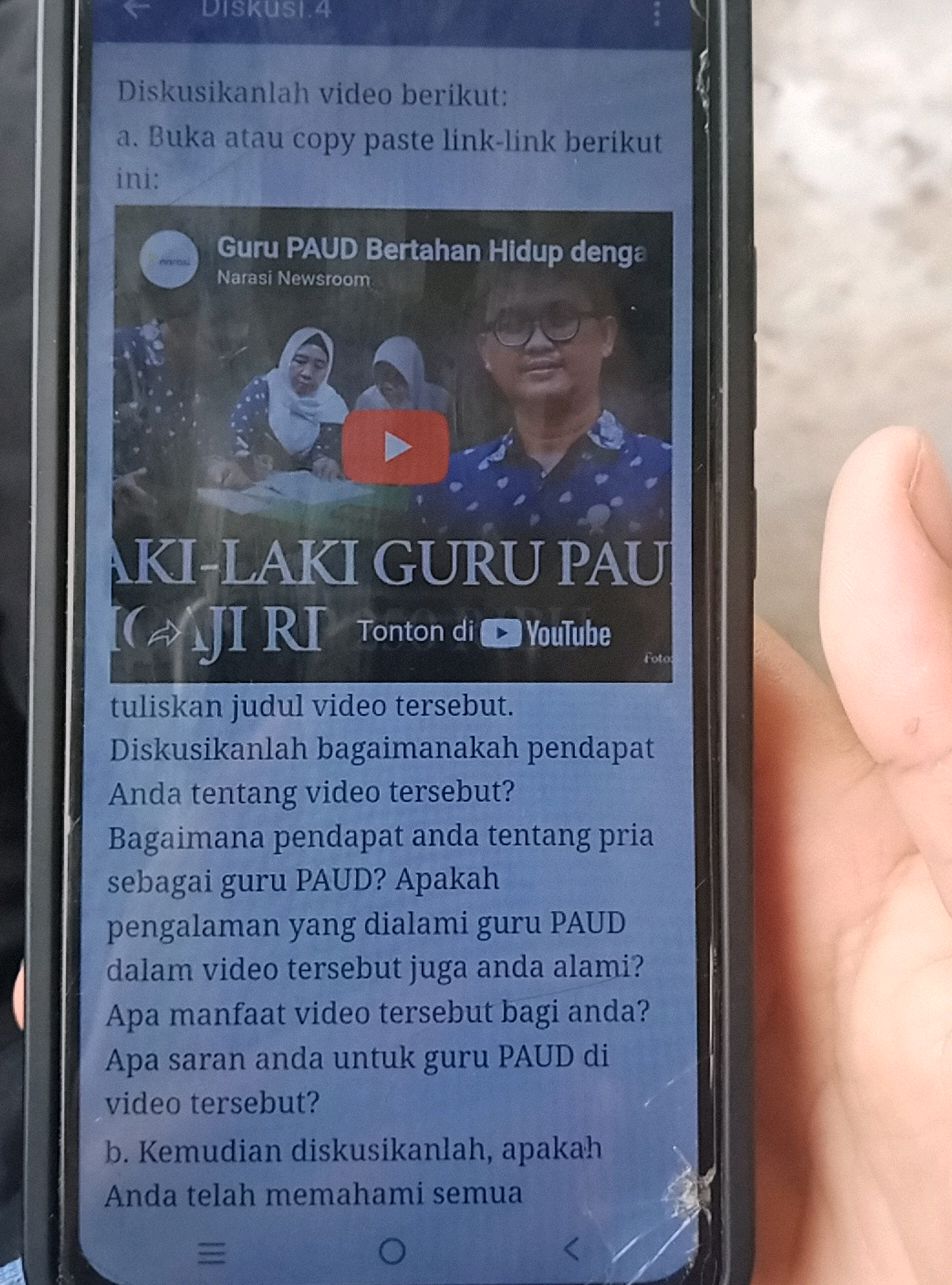 Diskusikanlah video berikut: a. Buka atau | StudyX