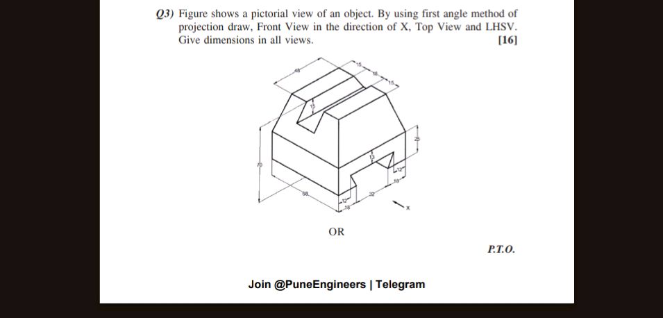 Q3) Figure shows a pictorial view of an | StudyX
