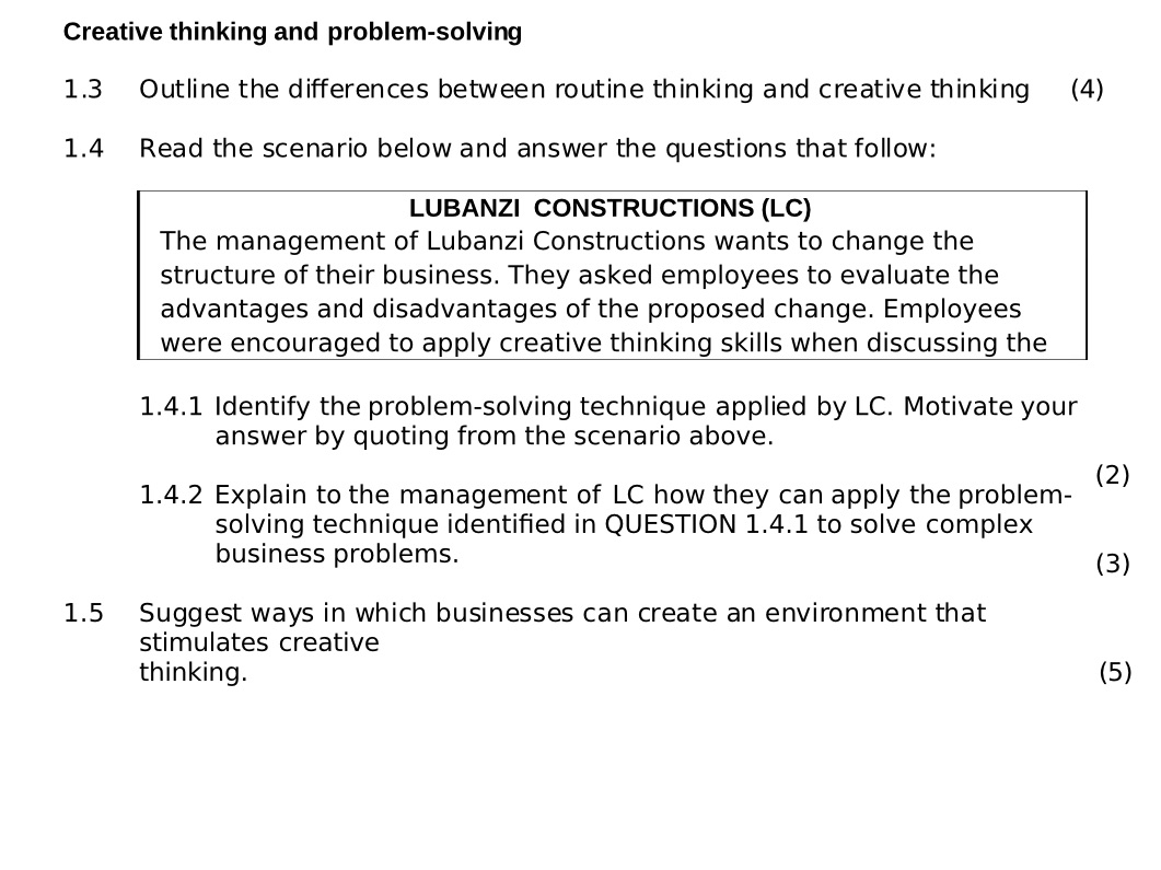 1.3 Outline the differences between routine | StudyX