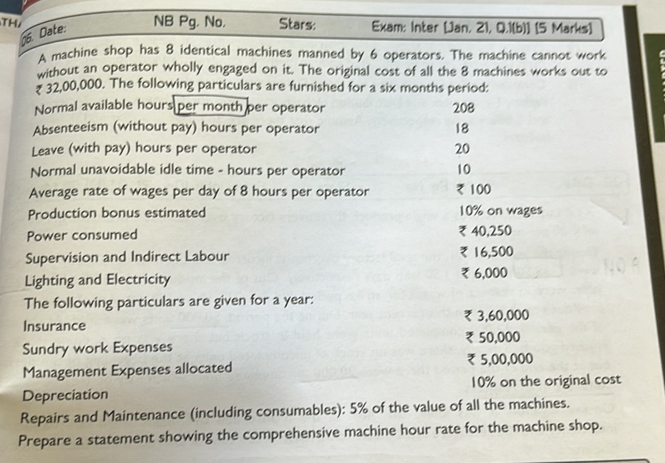 A machine shop has 8 identical machines | StudyX