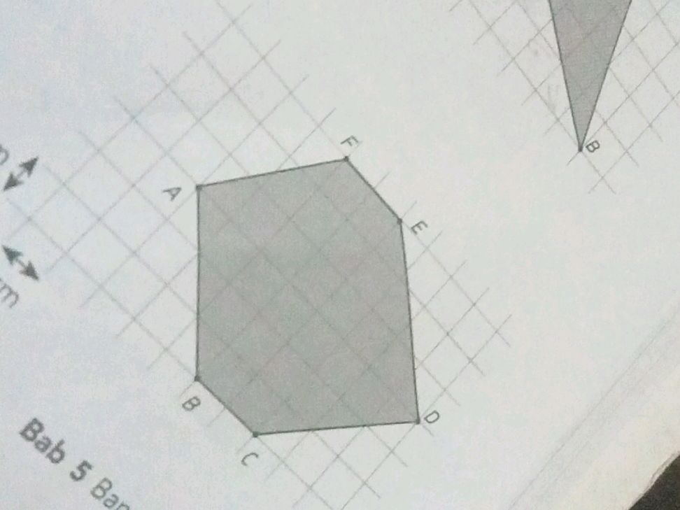 The image shows a polygon on a grid. The | StudyX