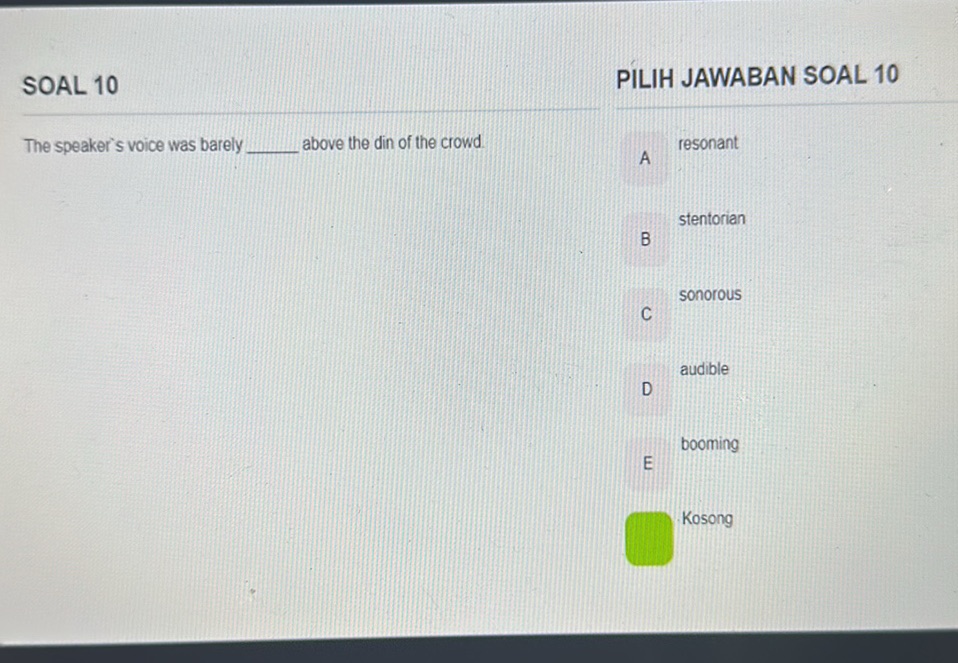 The speaker's voice was barely ______ above | StudyX