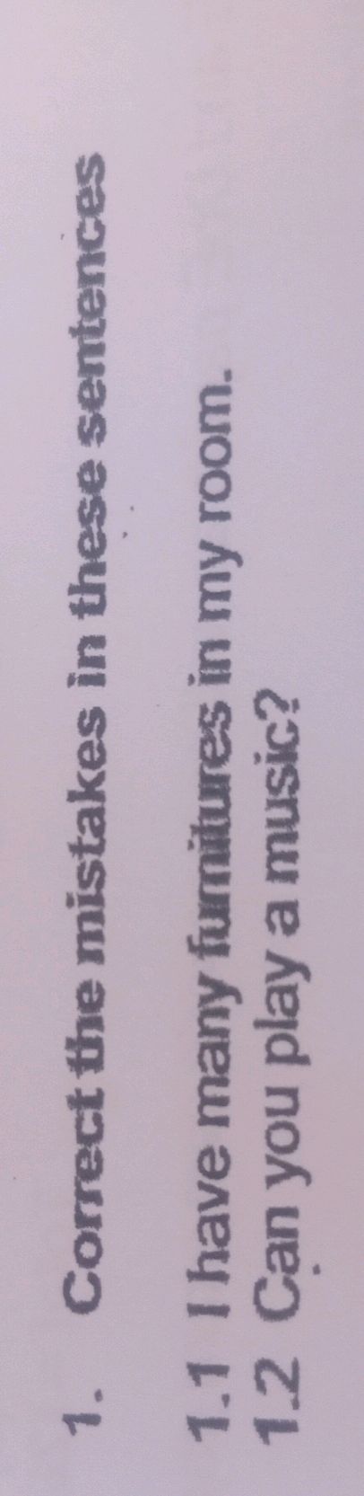 1. Correct the mistakes in these sentences | StudyX