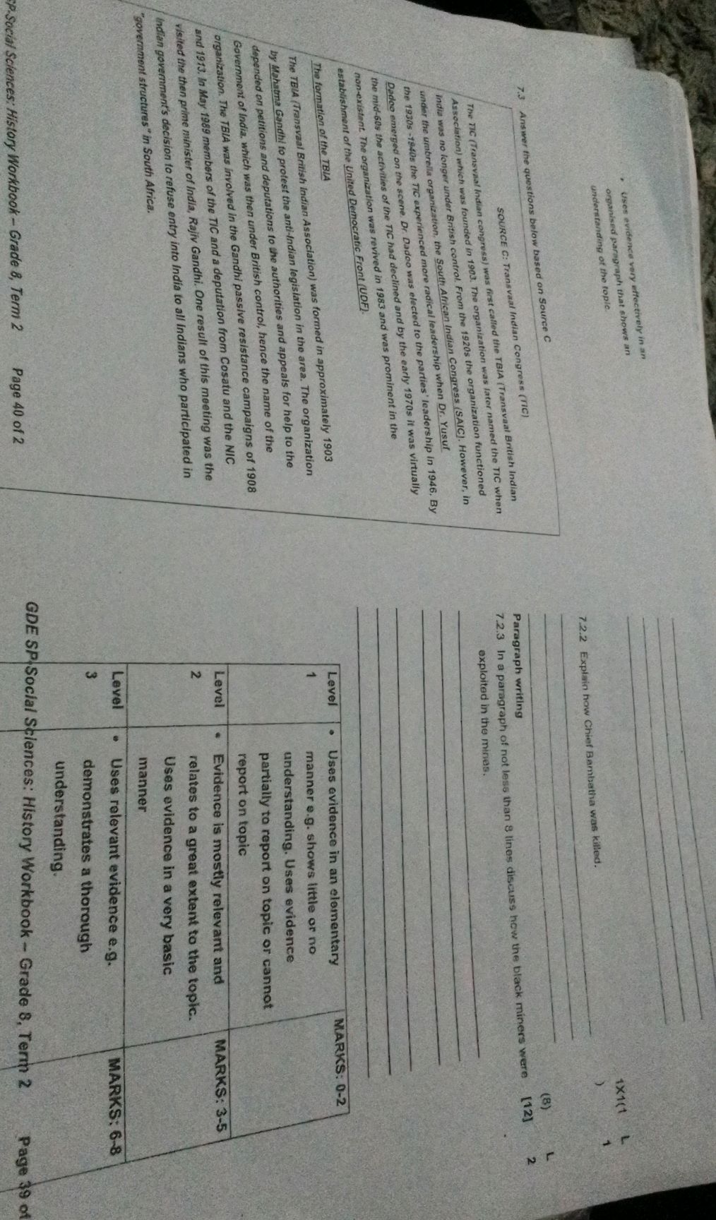 7.3 Answer the questions below based on | StudyX