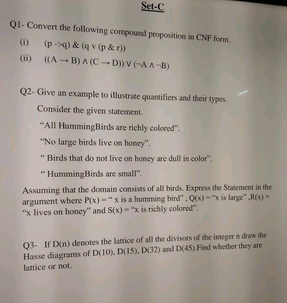 Q1- Convert the following compound | StudyX