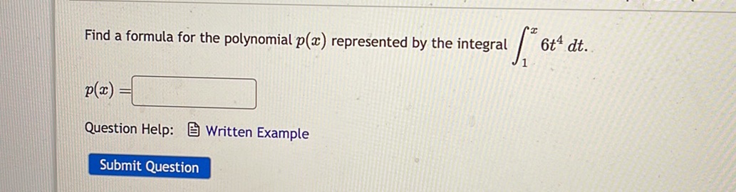 Find a formula for the polynomial $p(x)$ | StudyX