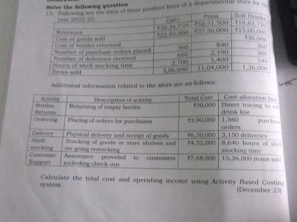 Solve the following question 13. Following | StudyX