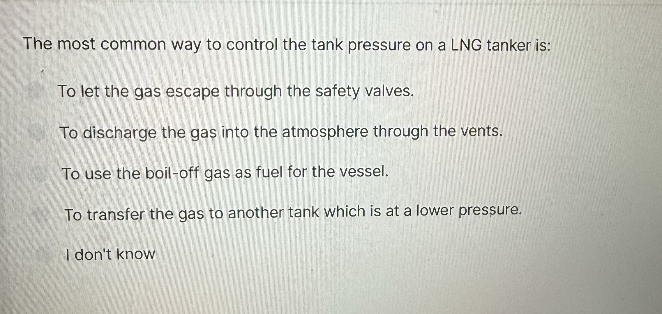 The most common way to control the tank | StudyX