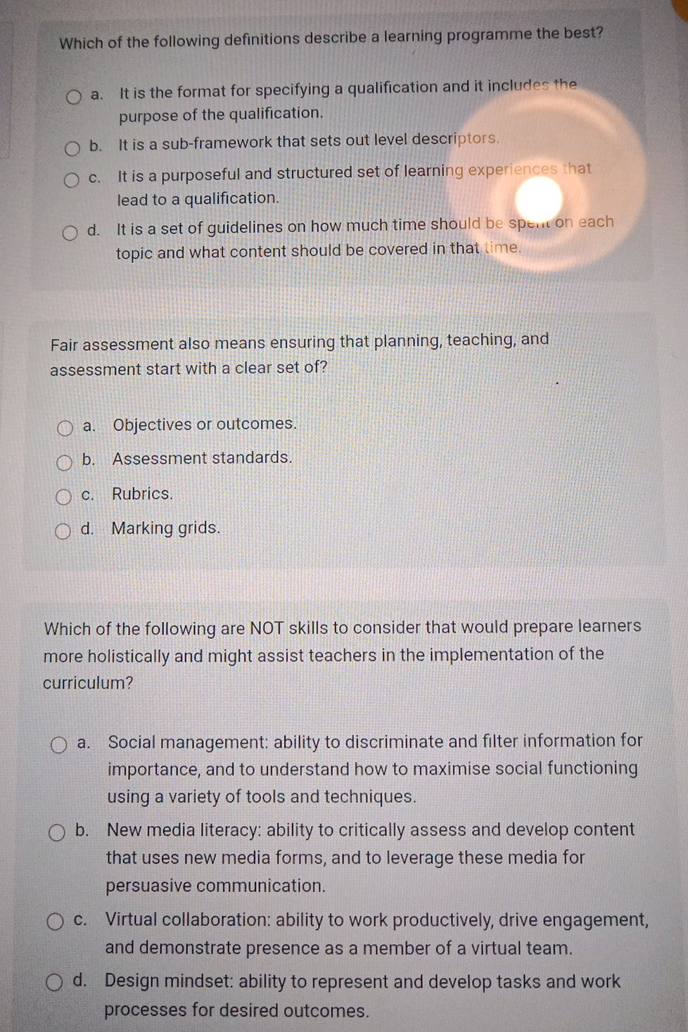 Which of the following definitions describe | StudyX