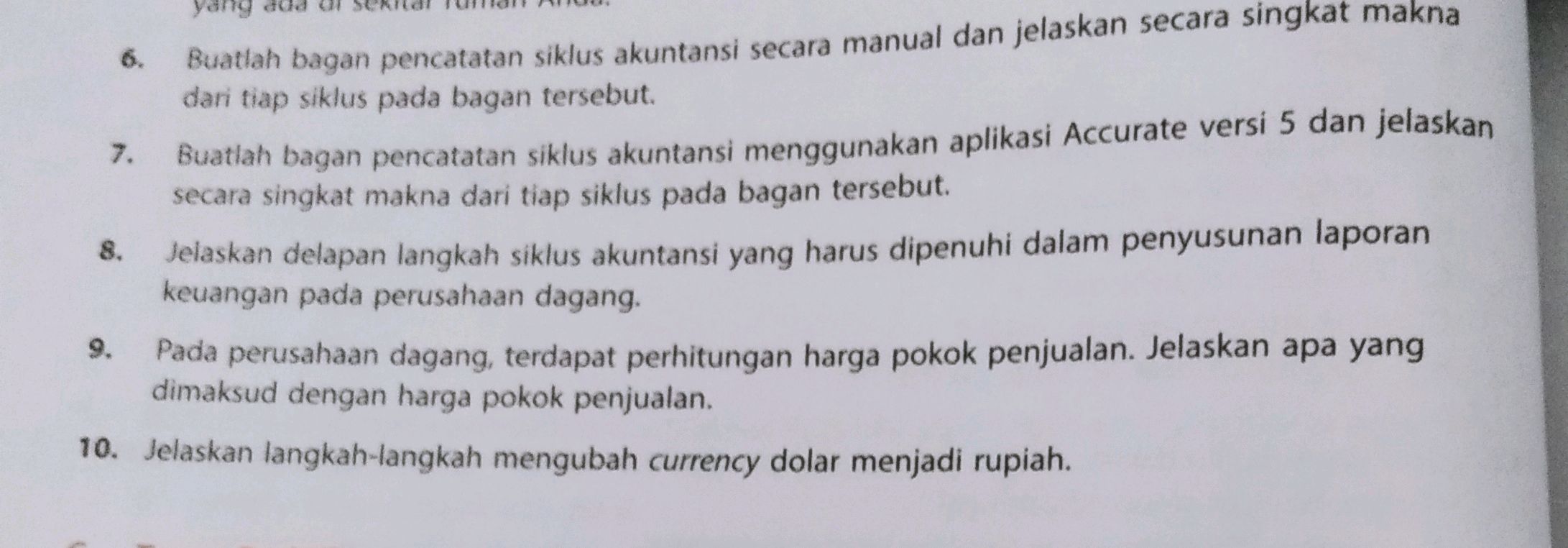 6. Buatlah bagan pencatatan siklus akuntansi | StudyX