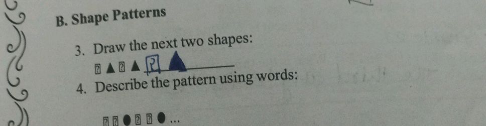 3. Draw the next two shapes: 4. | StudyX