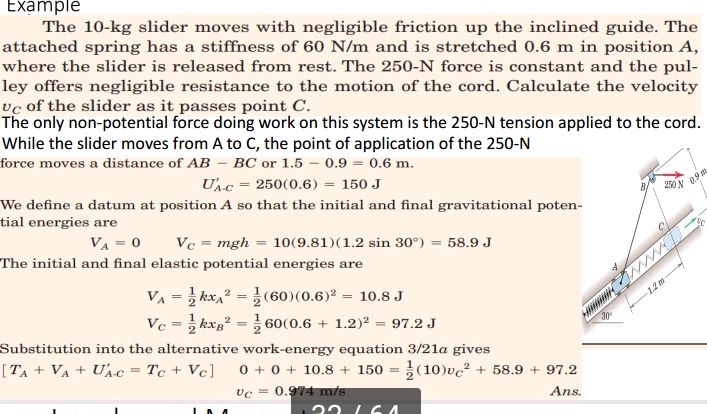 The 10-kg slider moves with negligible | StudyX