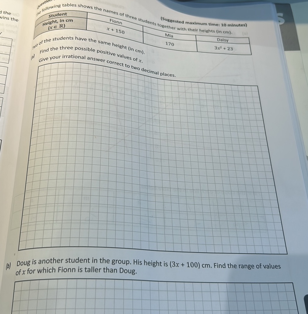 The following tables shows the names of | StudyX