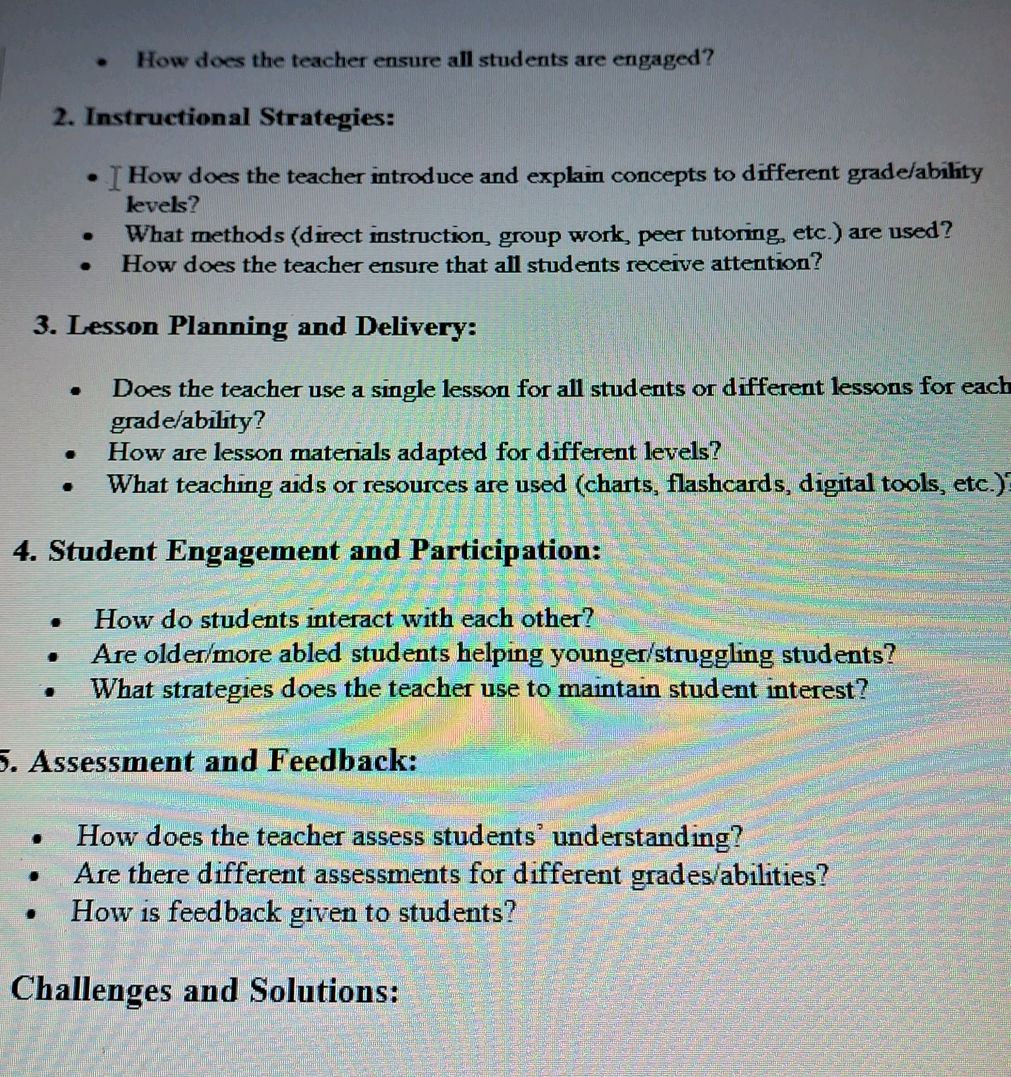 How does the teacher ensure all students are | StudyX