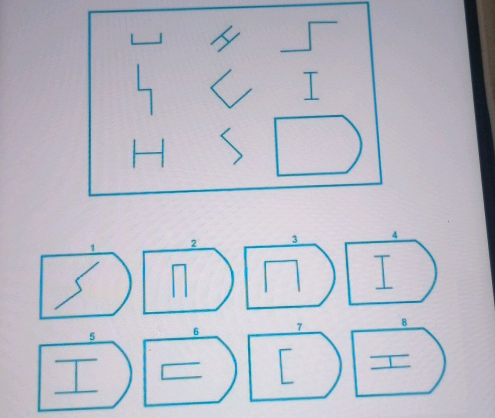Identify the missing shape. 1. A shape | StudyX