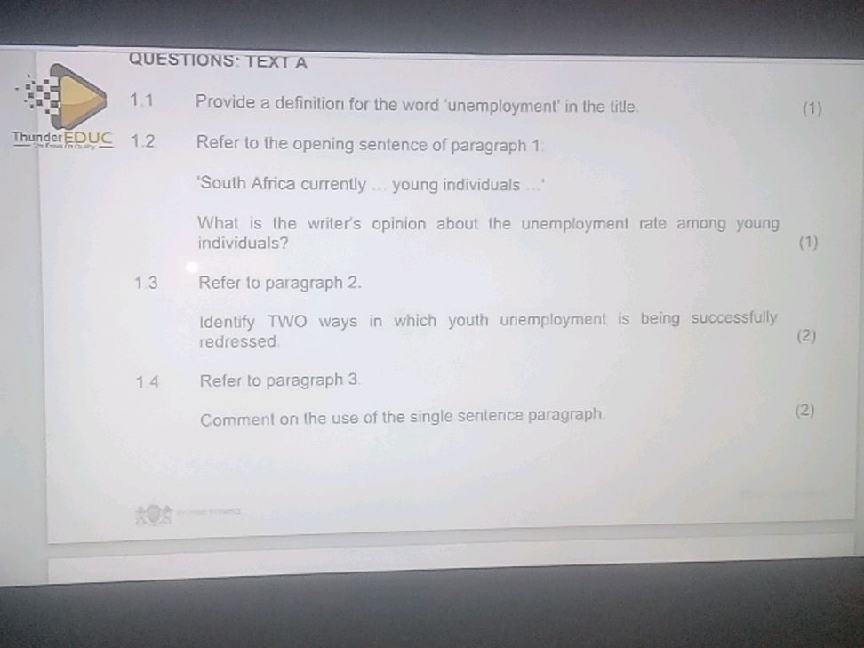 1.1 Provide a definition for the word | StudyX