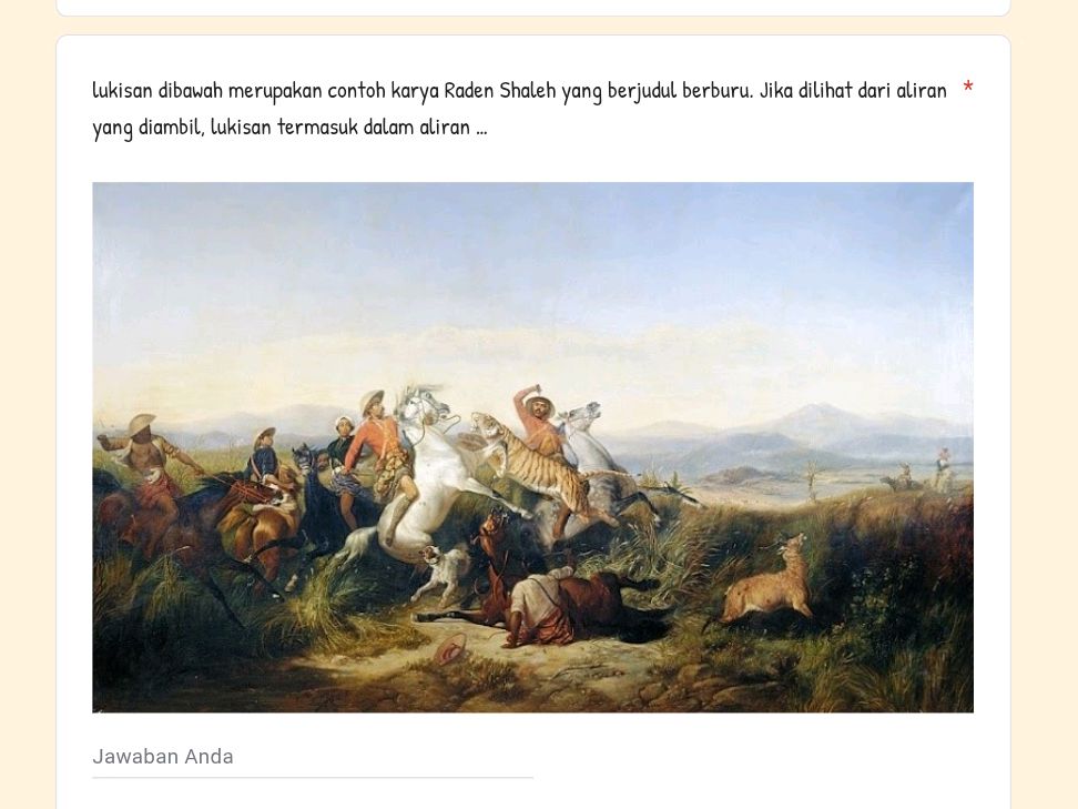 lukisan dibawah merupakan contoh karya Raden | StudyX