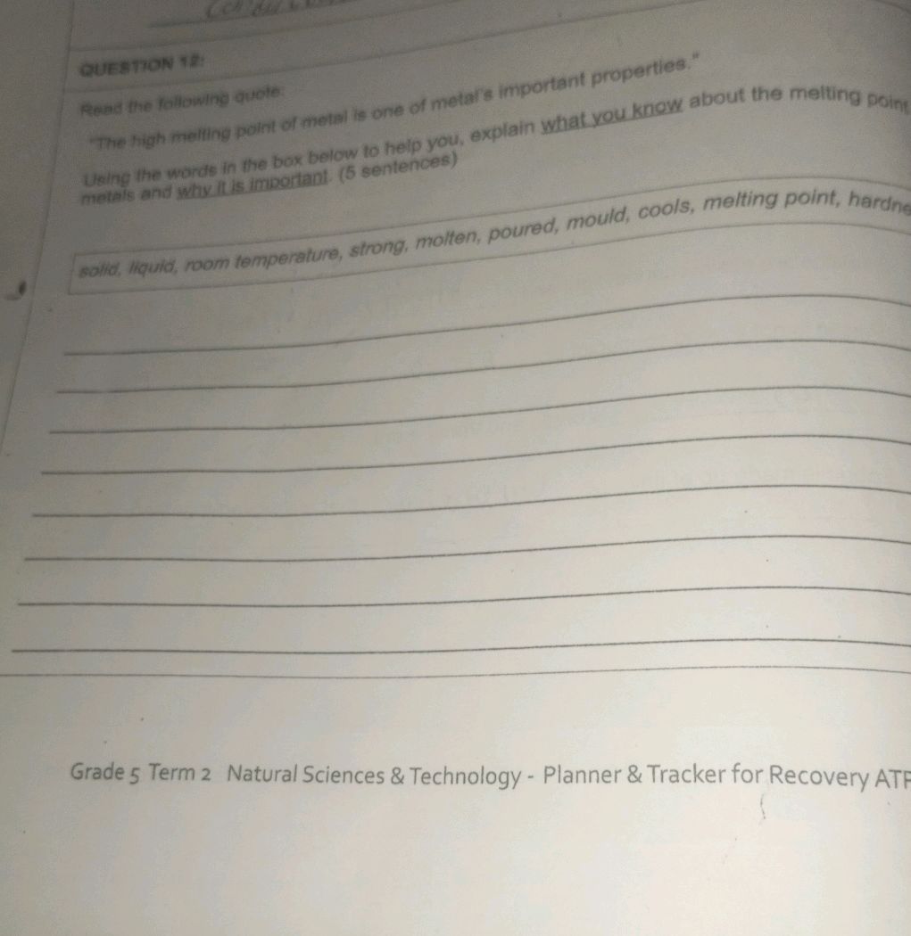 QUESTION 12: Read the following quote: "The | StudyX