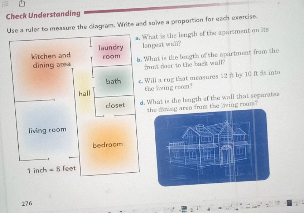 Use a ruler to measure the diagram. Write | StudyX