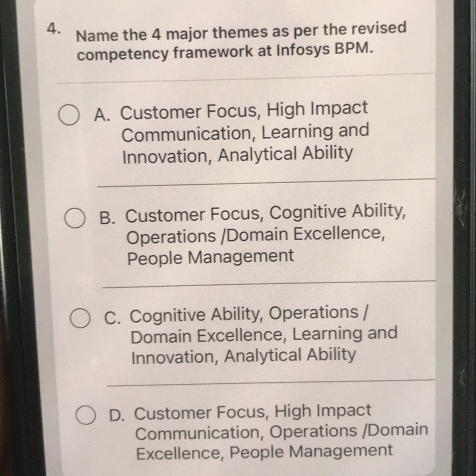 Name the 4 major themes as per the revised