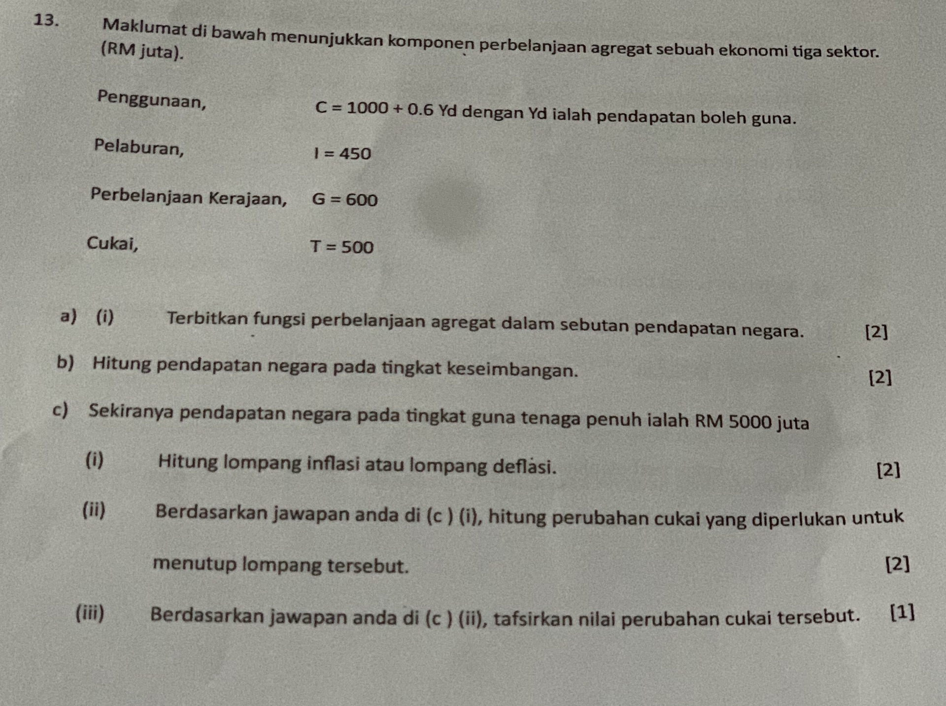 13. Maklumat di bawah menunjukkan komponen | StudyX
