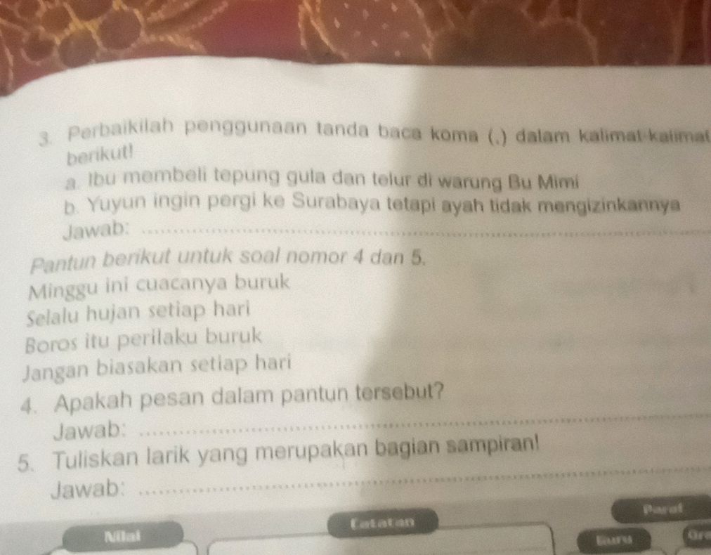3. Perbaikilah penggunaan tanda baca koma | StudyX